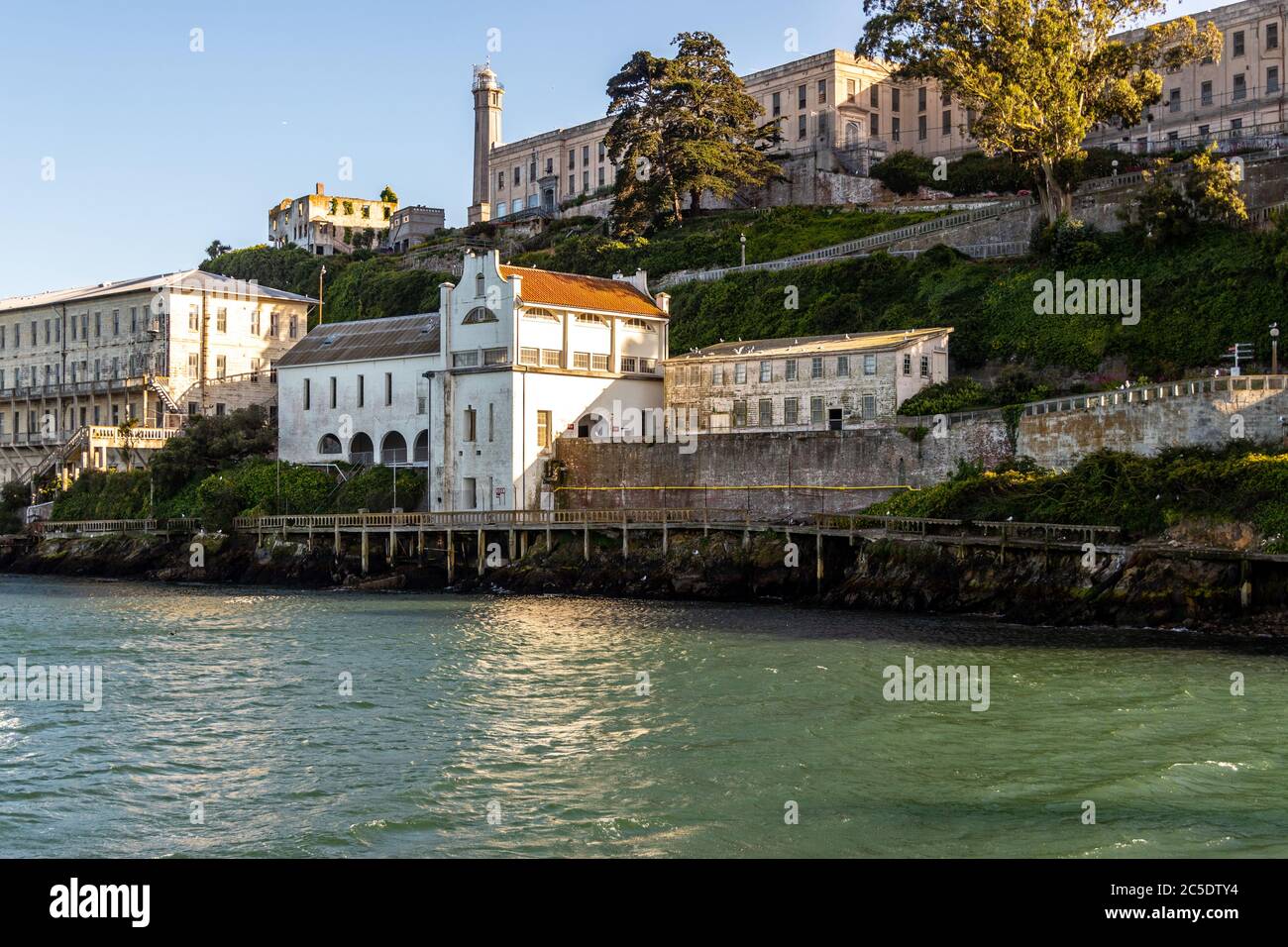 View of Alcatraz Island from the water Stock Photo - Alamy