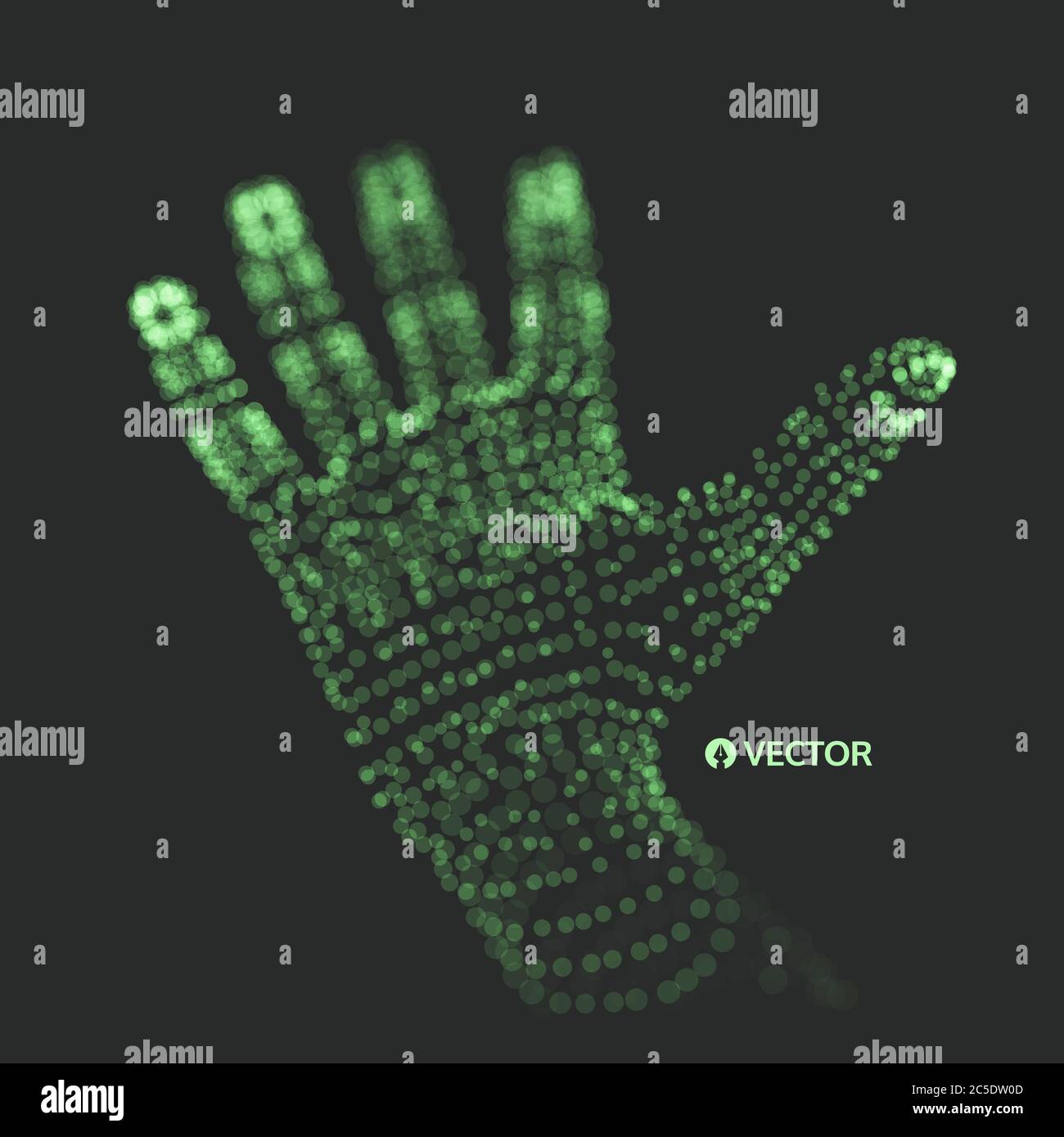 Human Arm. Hand Model. Connection structure. Future technology concept ...