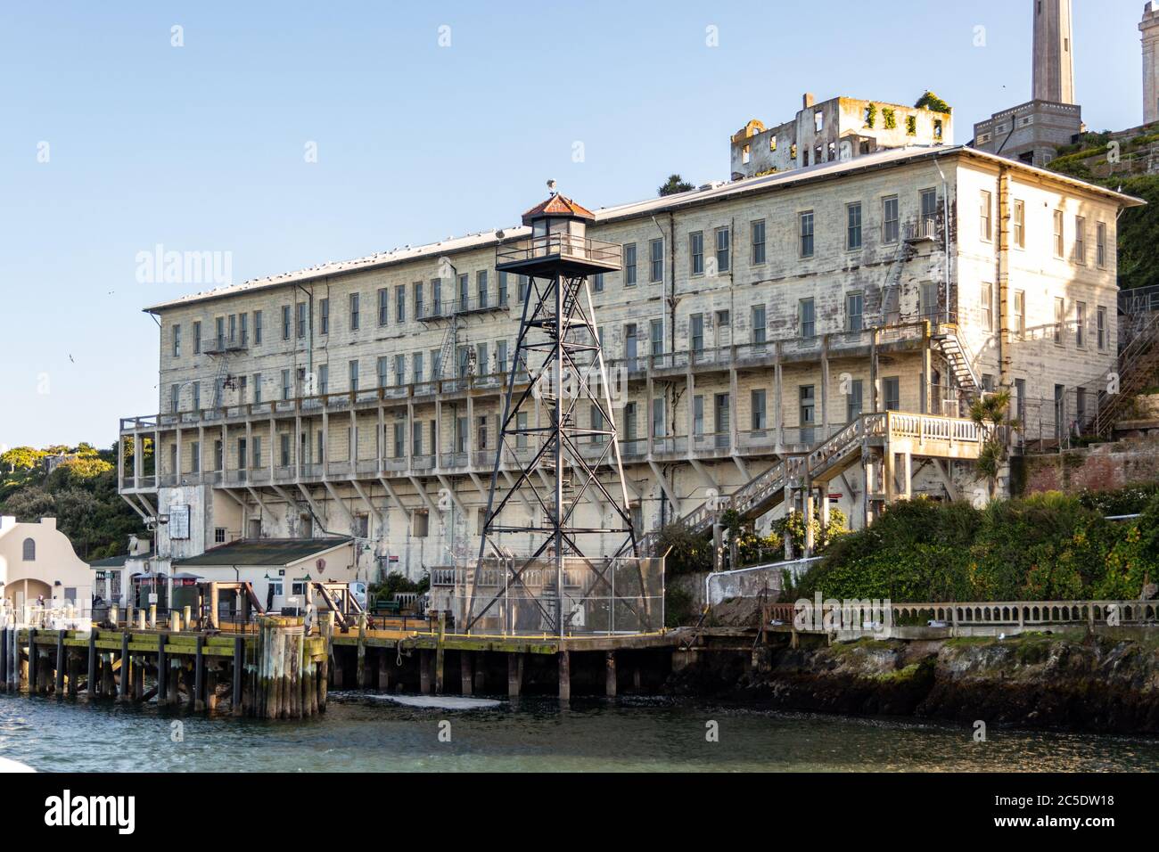 View of Alcatraz Island from the water Stock Photo - Alamy