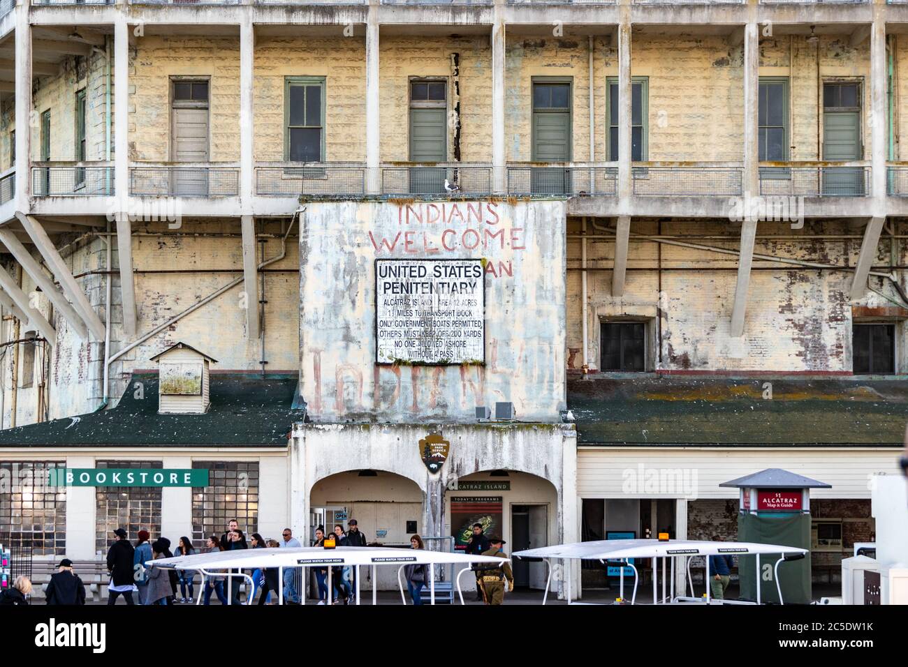 Alcatraz prison sign hi-res stock photography and images - Alamy