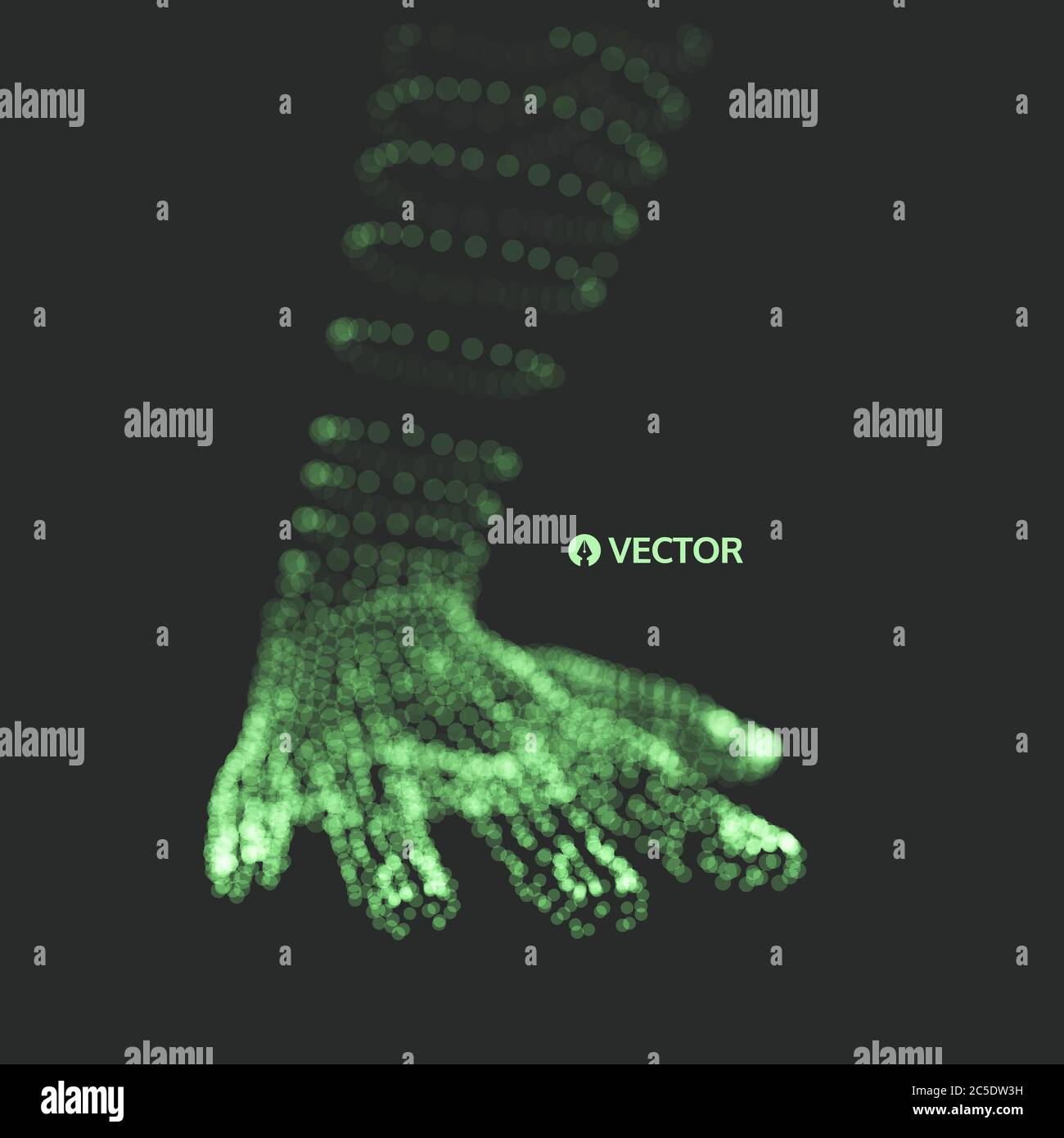 Human Arm. Hand Model. Connection structure. Future technology concept ...