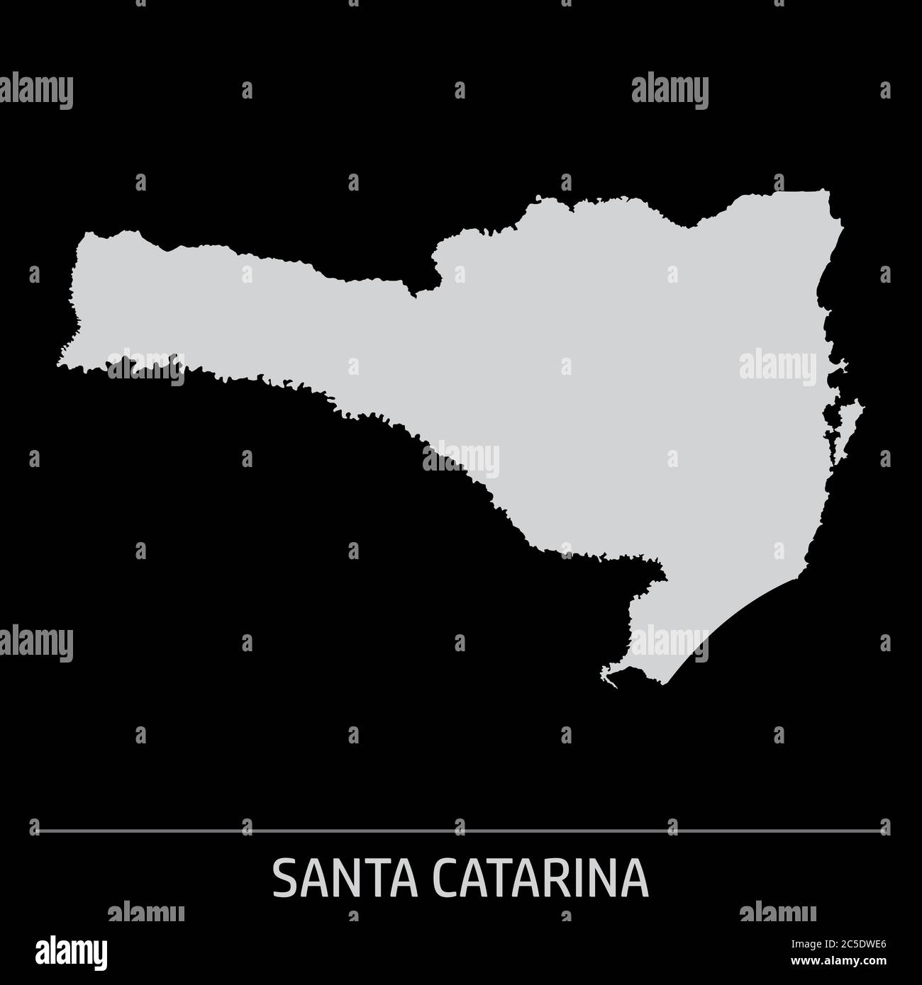 Santa Catarina State map icon Stock Vector Image & Art - Alamy