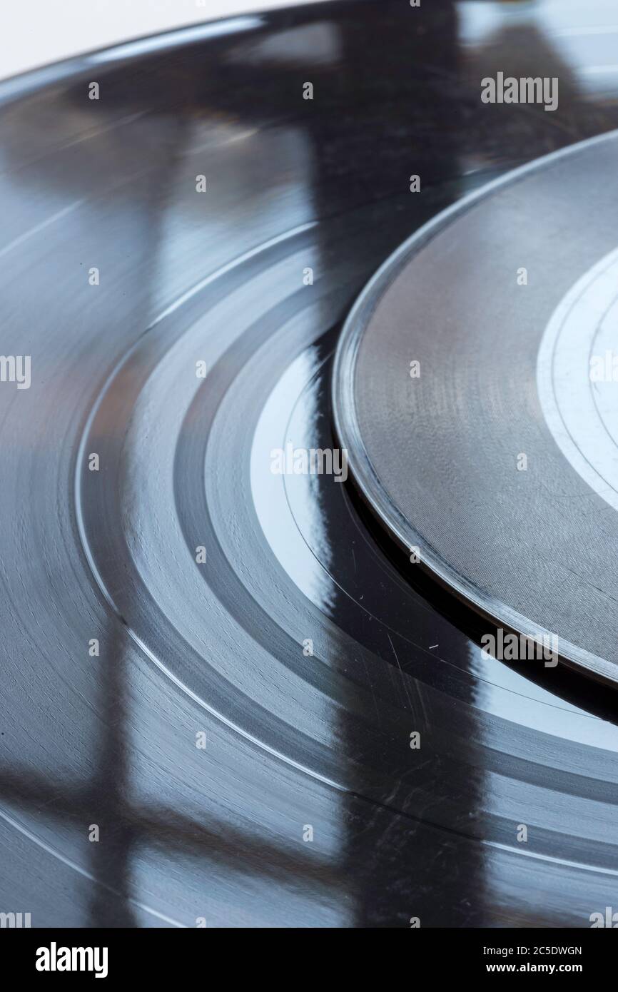 Generic Vinyl Records close up Stock Photo - Alamy