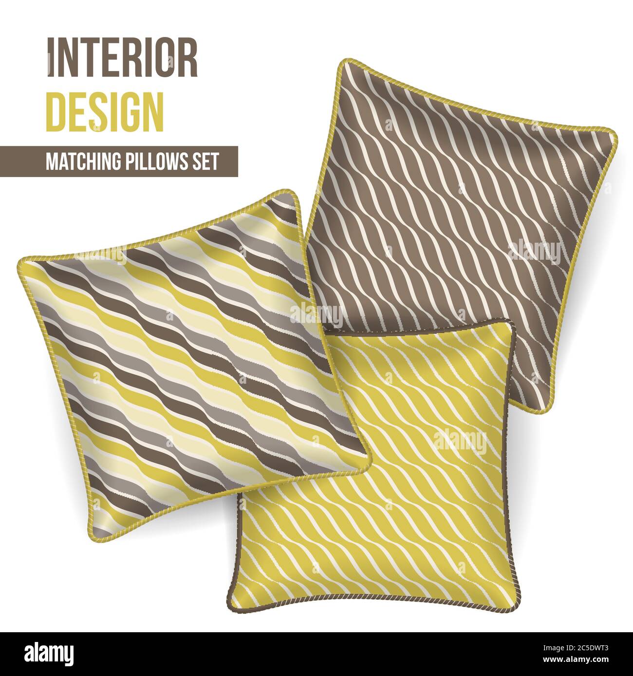 Luxury throw pillows Stock Vector Images - Alamy