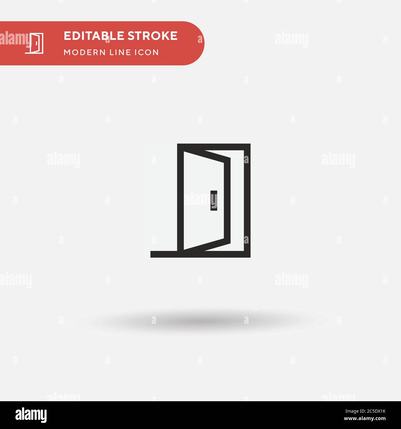 Exit Simple vector icon. Illustration symbol design template for web ...