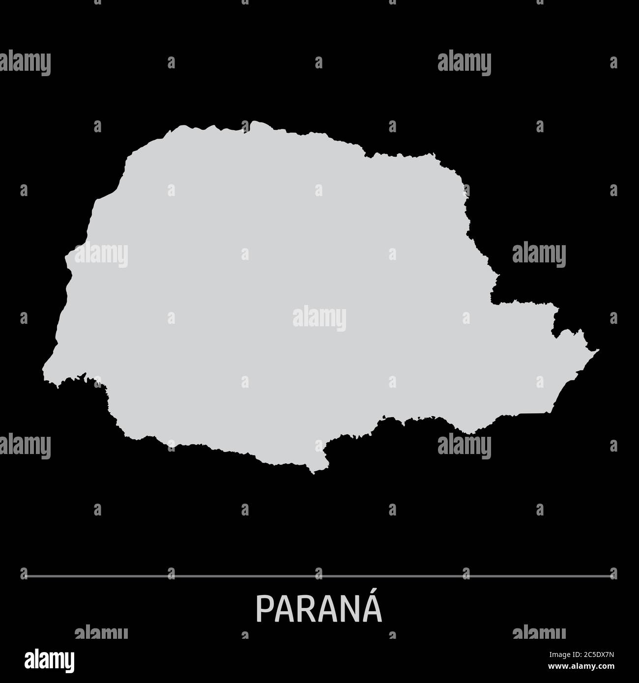 Parana State map icon Stock Vector Image & Art - Alamy