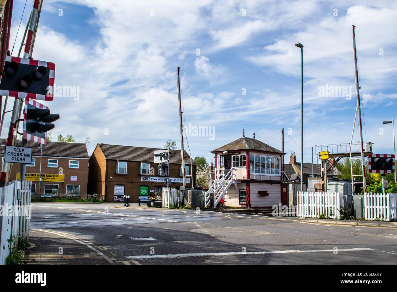 Oakham level crossing signal box hi-res stock photography and images ...