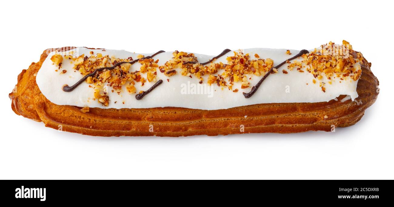 Fresh tasty glazed eclair hi-res stock photography and images - Alamy