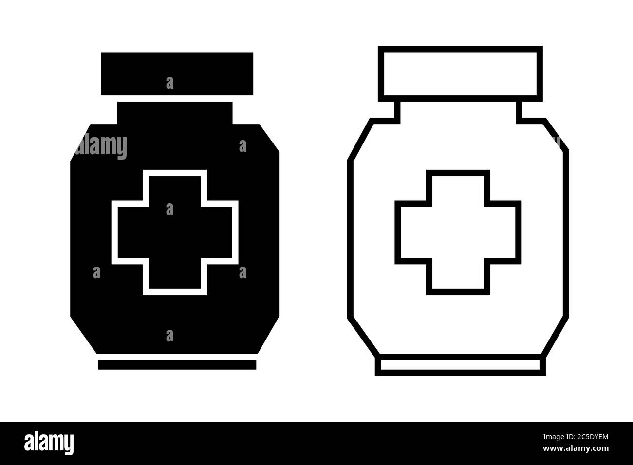 Supplement container. Medical Pill bottle. Vitamin or aspirin capsule ...