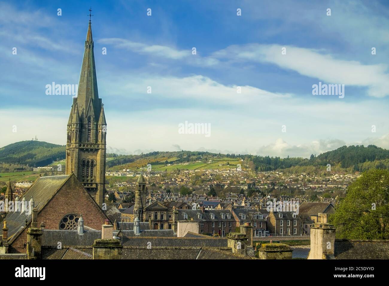 Aerial view of Inverness in Scotland, Britain Stock Photo - Alamy