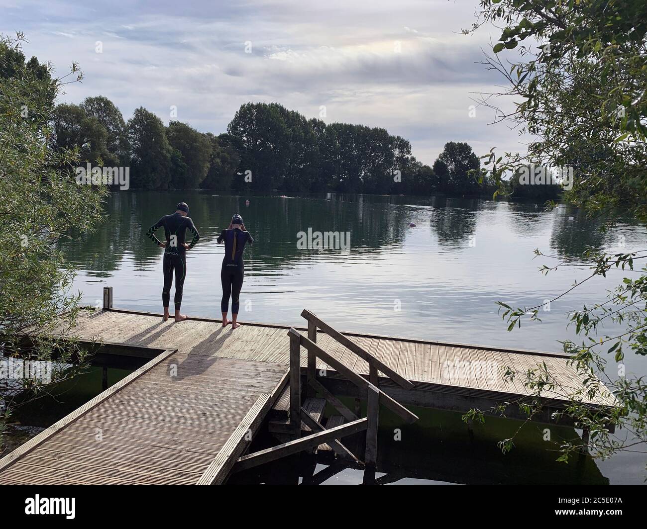 Ellerton Lake, Richmondshire, UK Stock Photo - Alamy