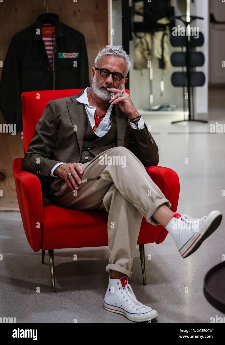 MILAN, Italy- June 29 2020: Carlo Porrini in Milan Stock Photo - Alamy