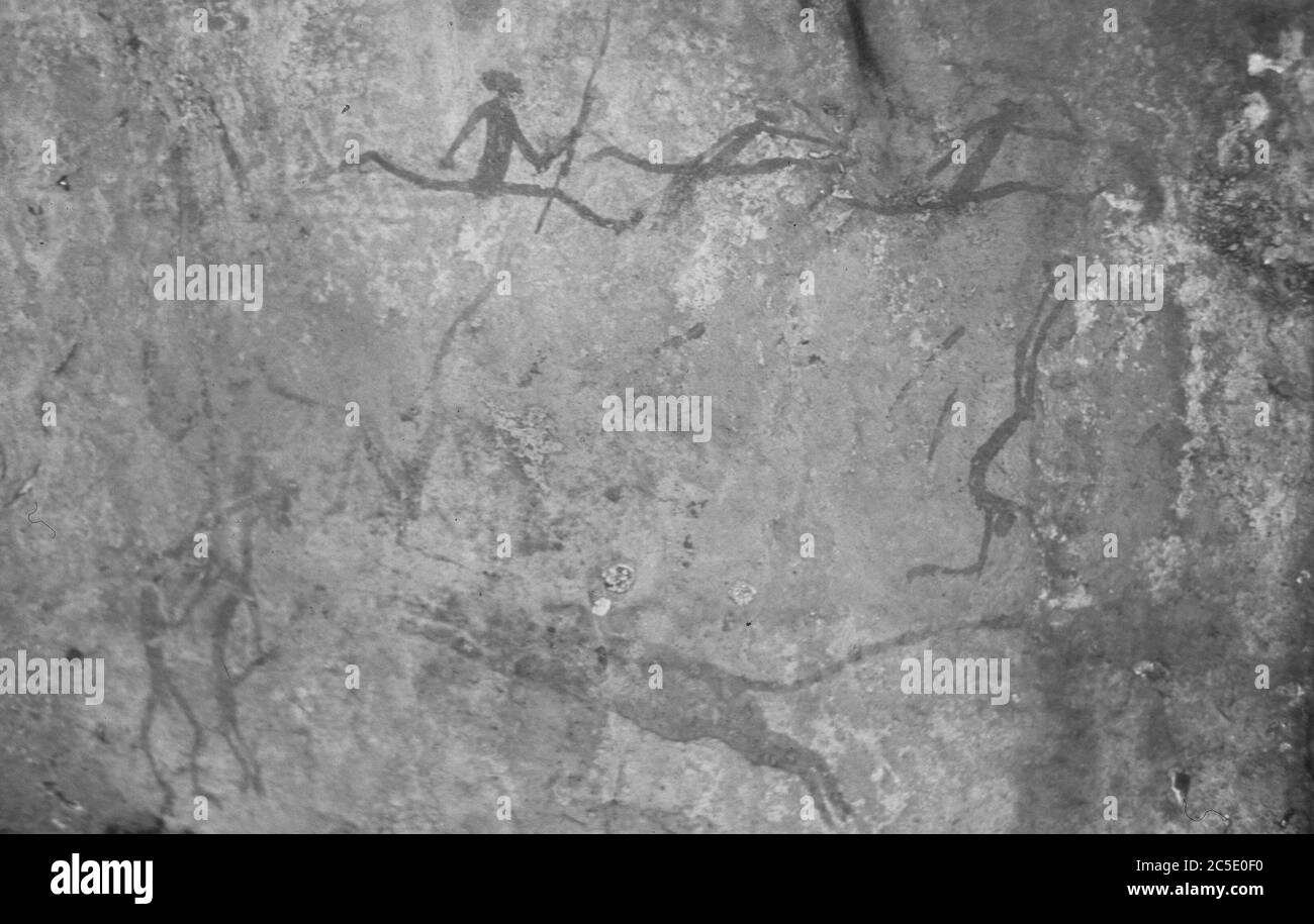 Botswana: Bushmen stone paintings in the caves of the Tsodillo Hills in ...