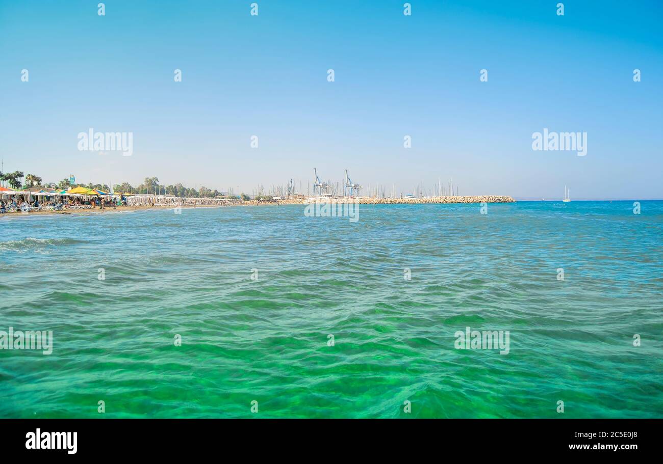 Larnaca beach hi-res stock photography and images - Alamy
