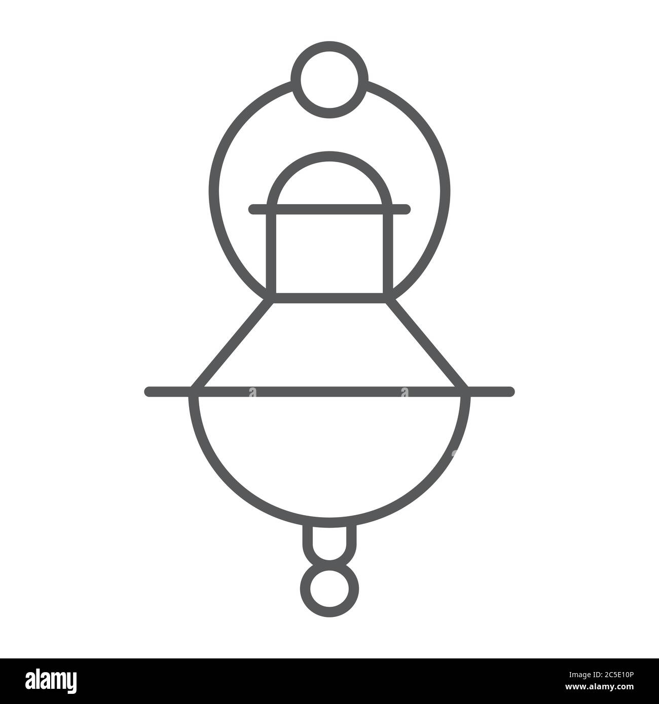 Jewish incense thin line icon, religion and judaism, jewish light sign ...