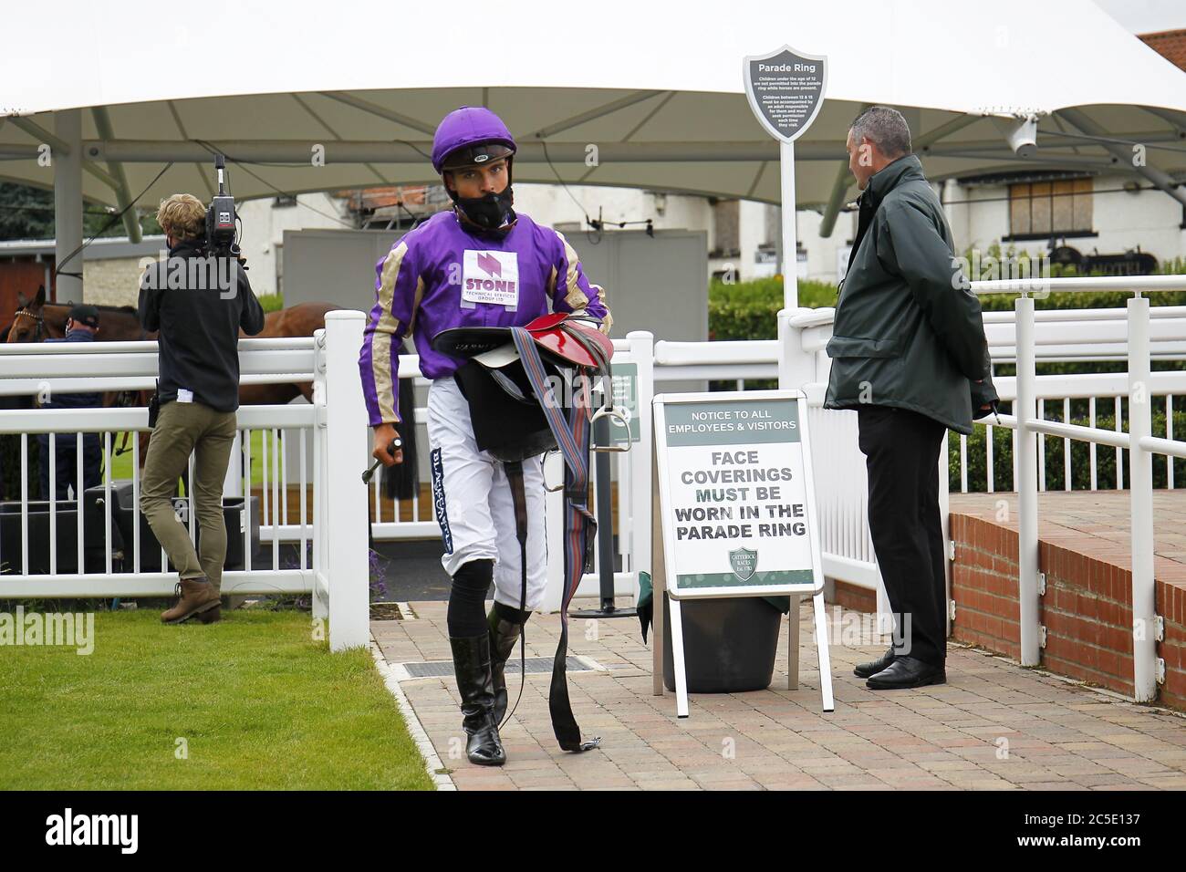 Thore Hammer Hansen after winning the Skeeby Handicap at Catterick ...