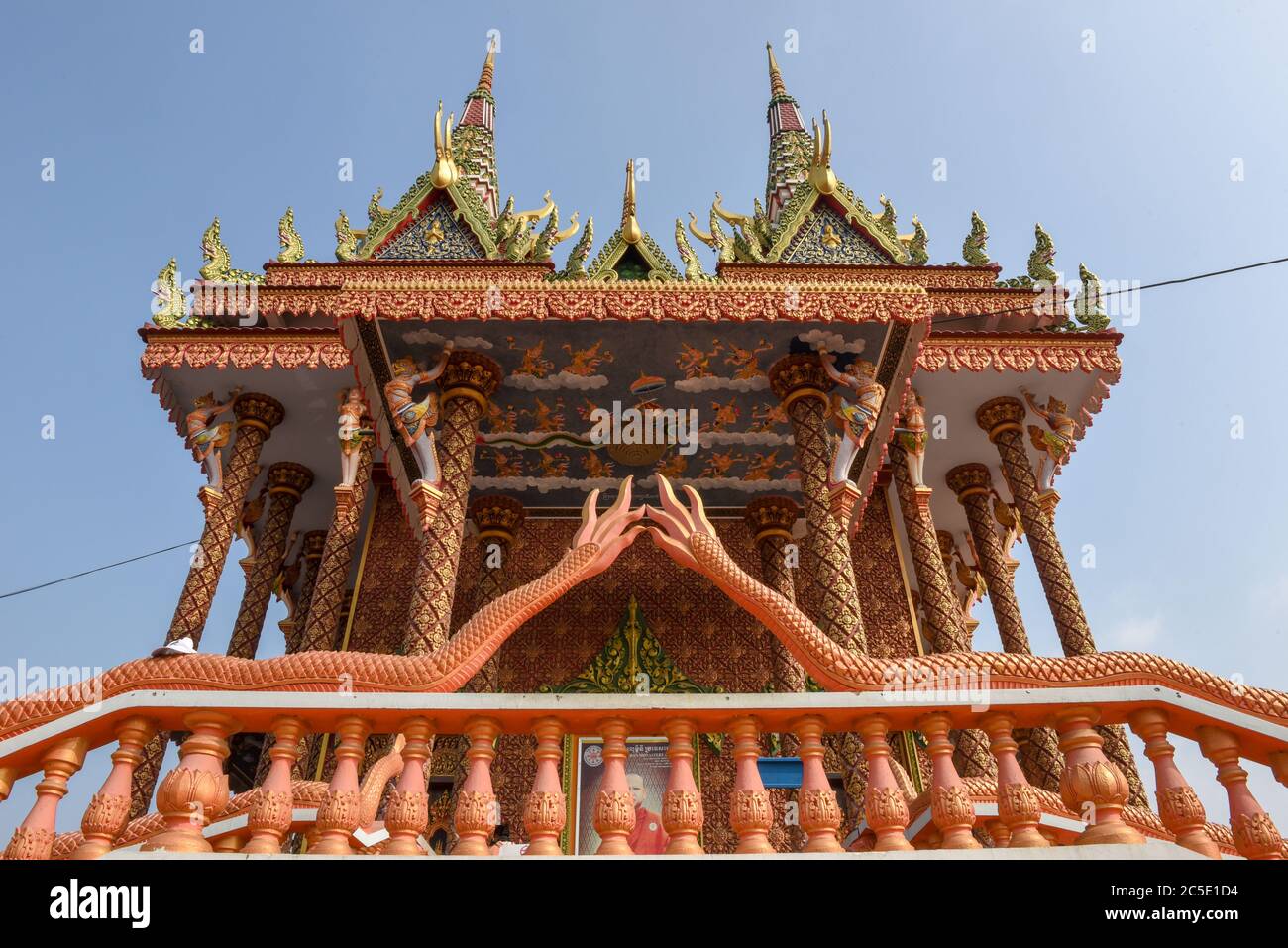 Buddhist monastery at the monastic zone of Lumbini in Nepal Stock Photo ...