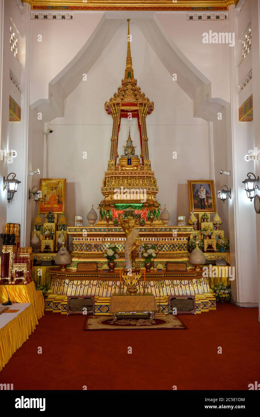 Thai Buddhist monastery at the monastic zone of Lumbini in Nepal Stock ...
