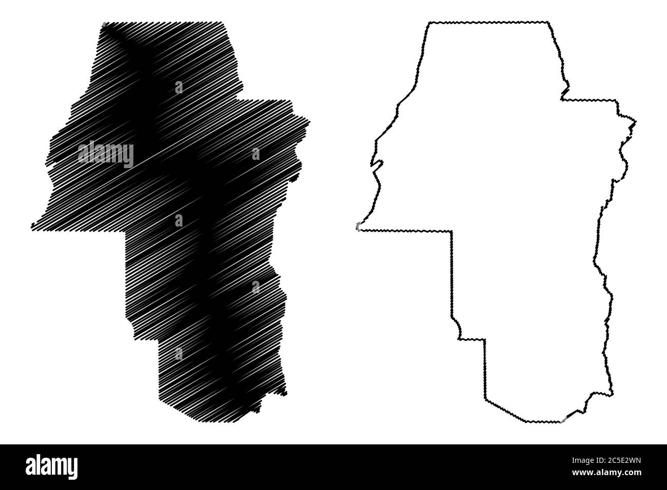Council idaho map Stock Vector Images - Alamy