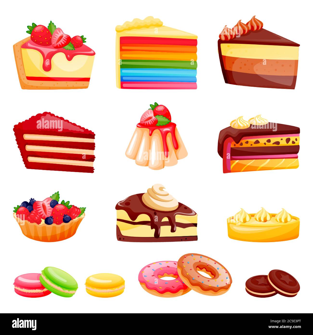 Strawberry pop tart Stock Vector Images - Alamy