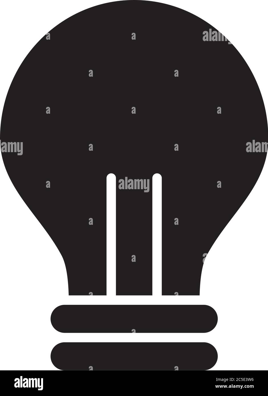 halogen bulb light icon over white background, silhouette style, vector ...