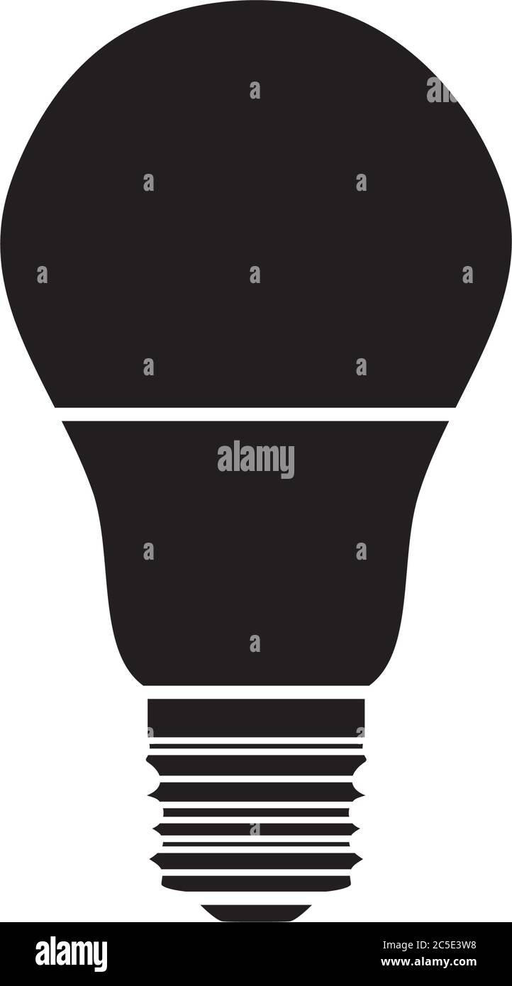 led bulb light icon over white background, line style, vector illustration Stock Vector Image ...