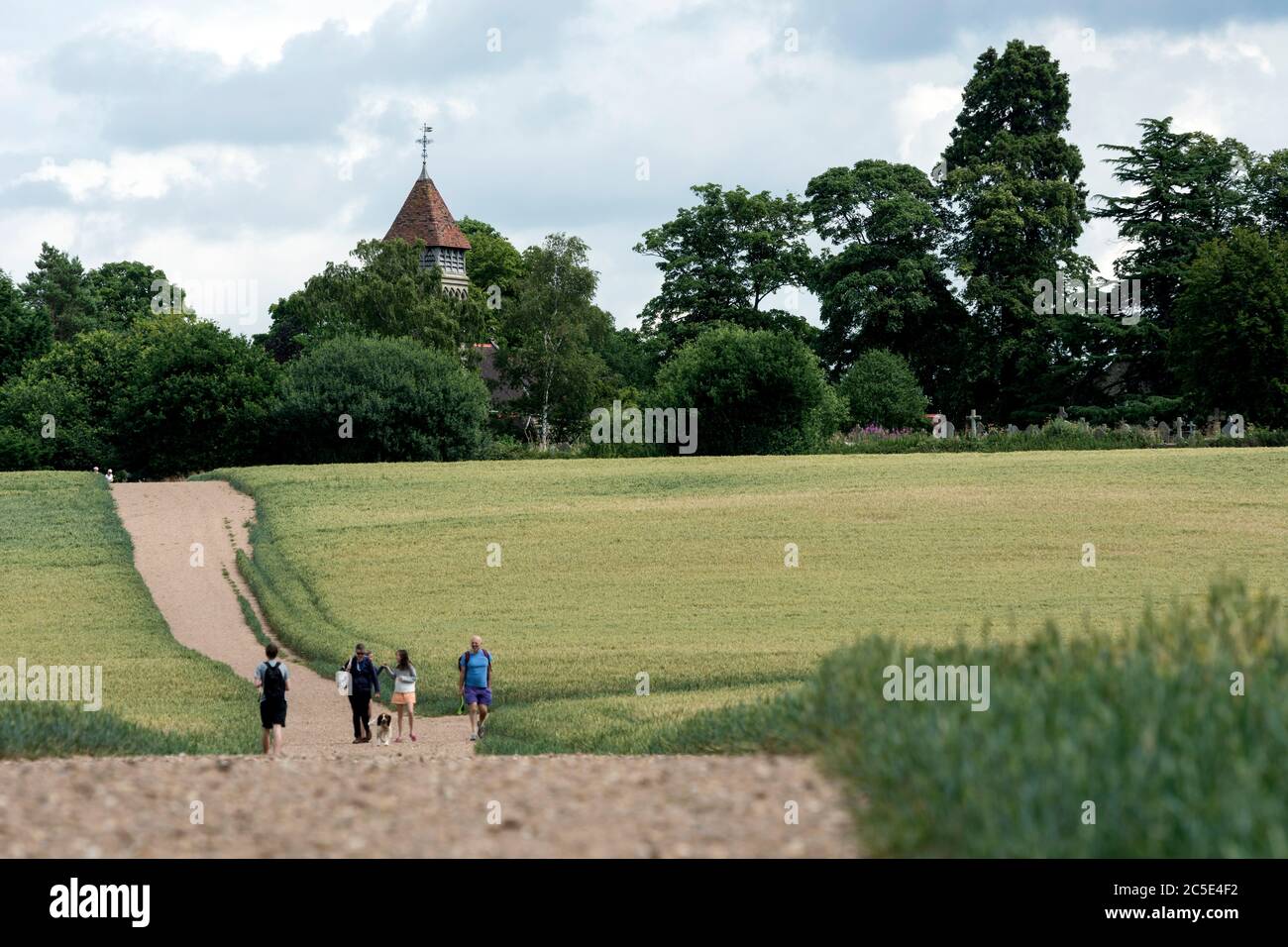 Footpath from the Saxon Mill, Warwick, to St. James Church, Old ...
