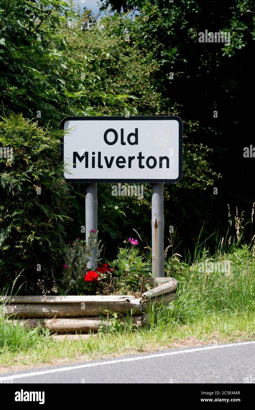 Old Milverton village sign, Warwickshire, England, UK Stock Photo - Alamy
