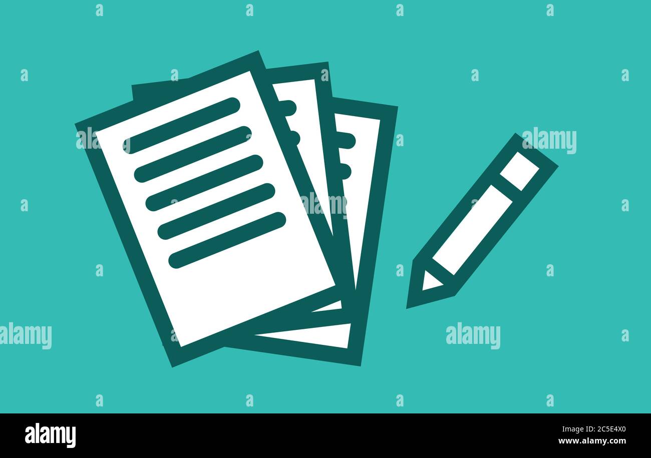 Paper documents and pen for signature Stock Vector Image & Art - Alamy