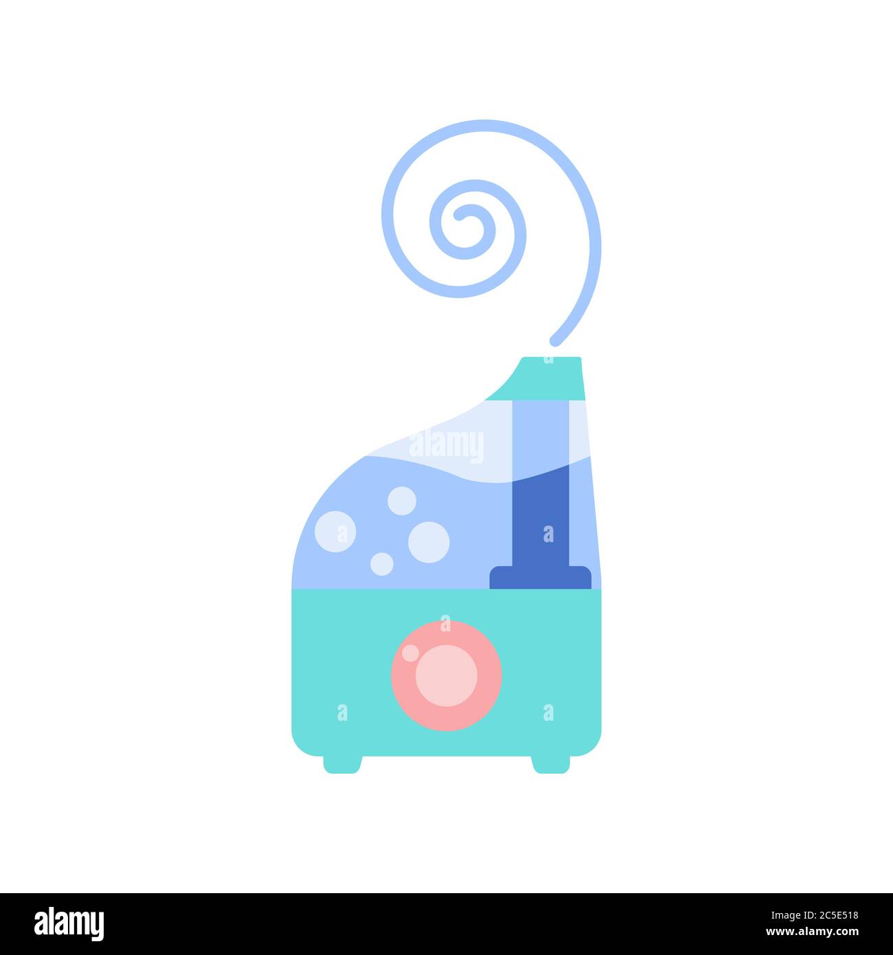 Healthy Humidifier air diffuser in trendy flat style isolated. Purifier ...