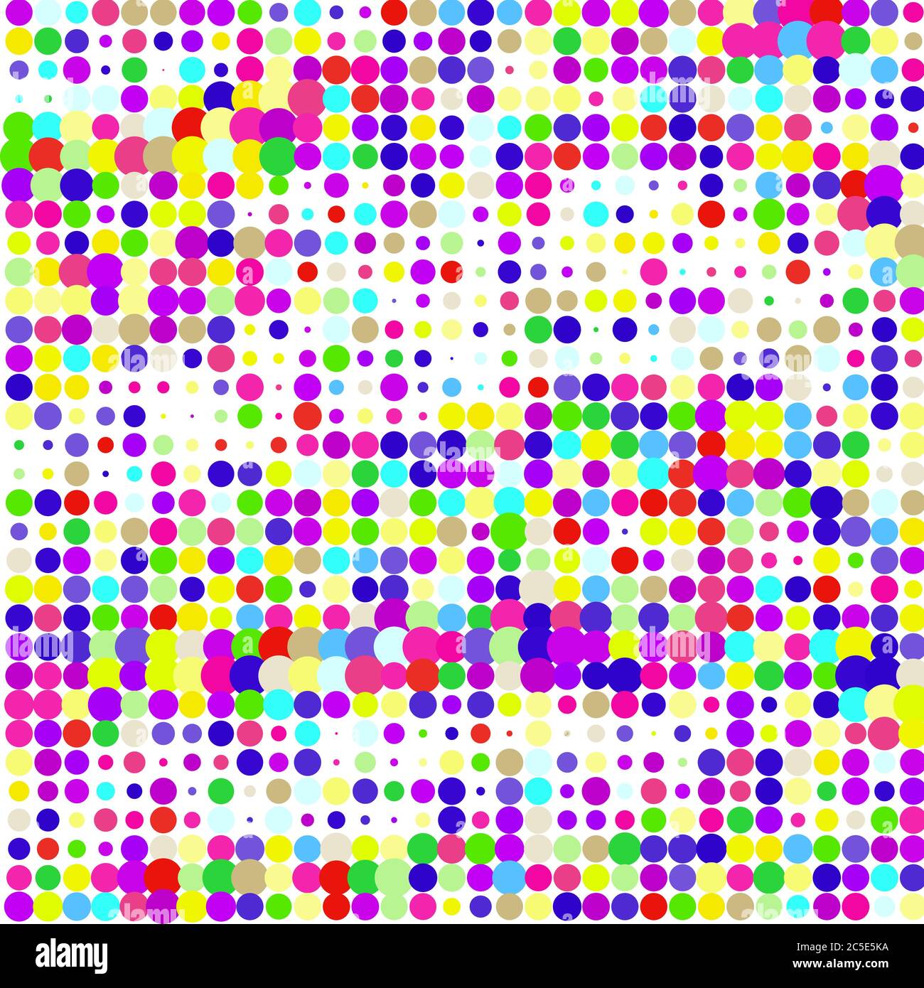 colorful polka dots on white background Stock Vector Image & Art - Alamy