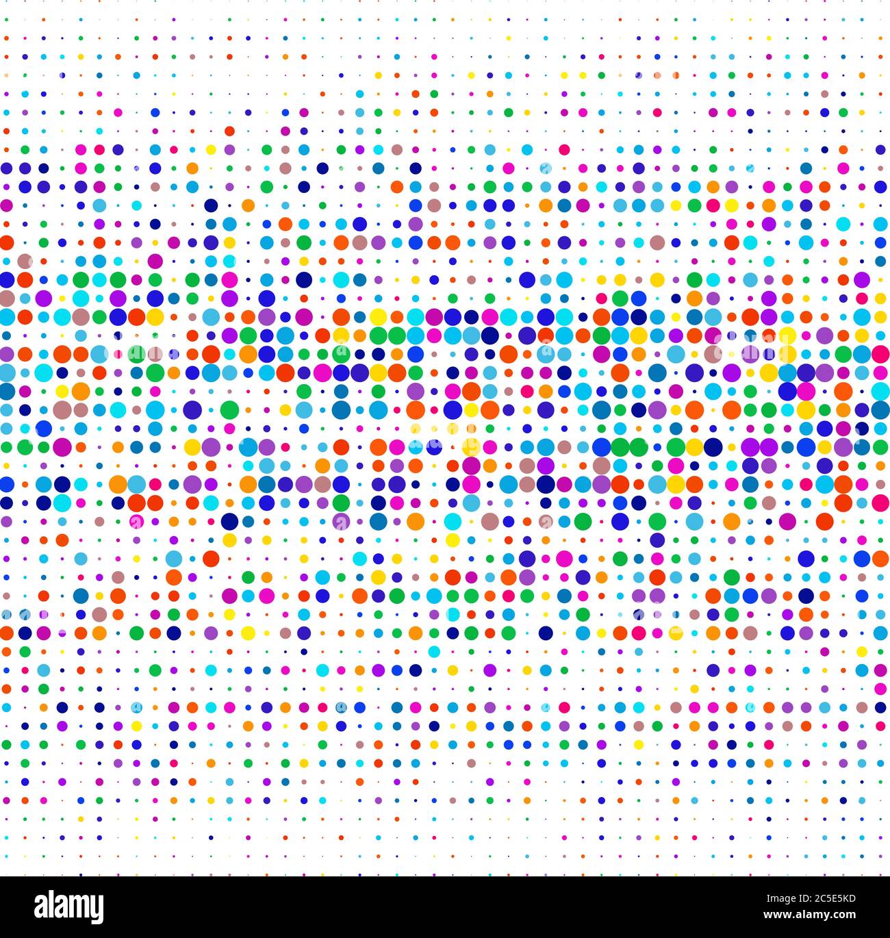 colorful polka dots on white background Stock Vector Image & Art - Alamy