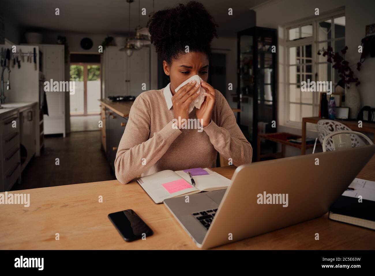 Tissue paper in nose hi-res stock photography and images - Alamy