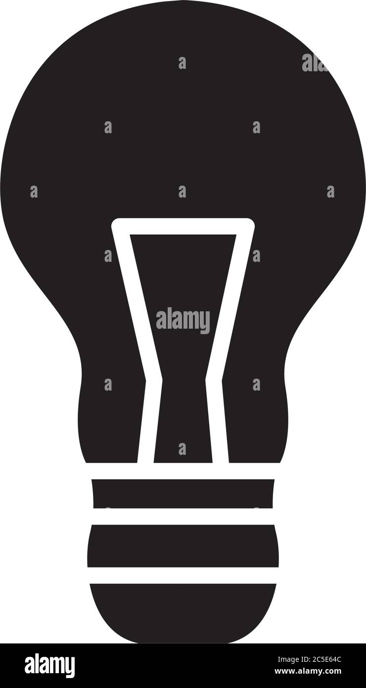 halogen type of lightbulb over white background, silhouette style ...