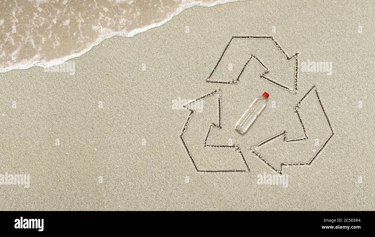 Save the beach, save the sea, save the earth Stock Photo - Alamy