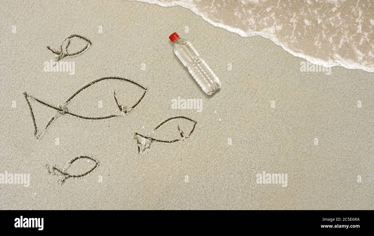 Save the beach, save the sea, save the earth Stock Photo - Alamy