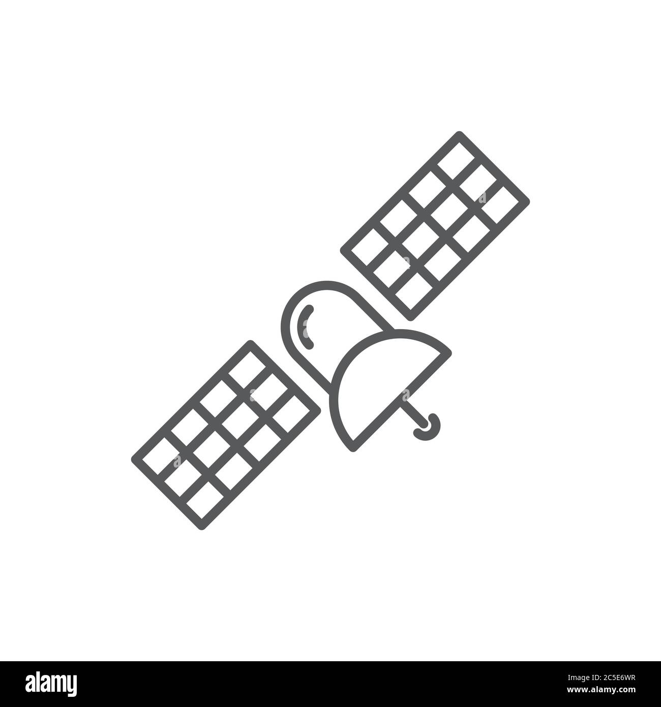 Satellite antenna vector icon symbol isolated on white background Stock ...