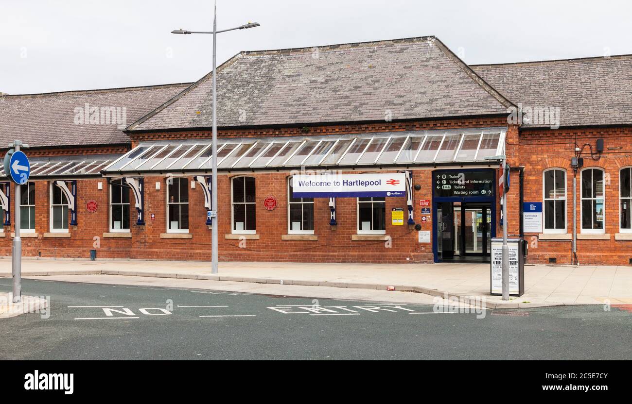 The Railway Station at Hartlepool, England, UK Stock Photo - Alamy