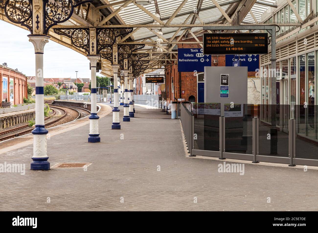 The Railway Station at Hartlepool, England, UK Stock Photo - Alamy