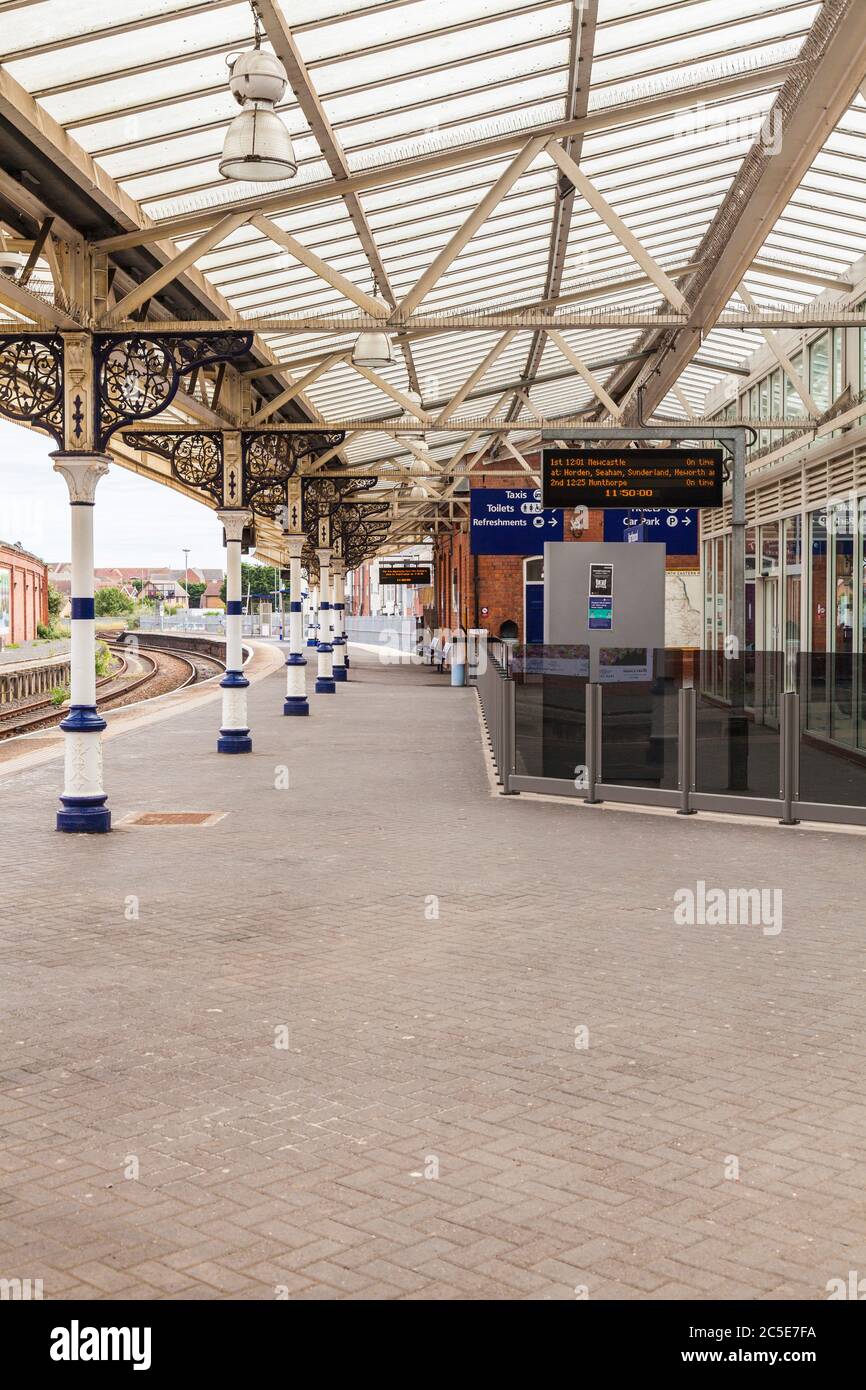 The Railway Station at Hartlepool, England, UK Stock Photo - Alamy