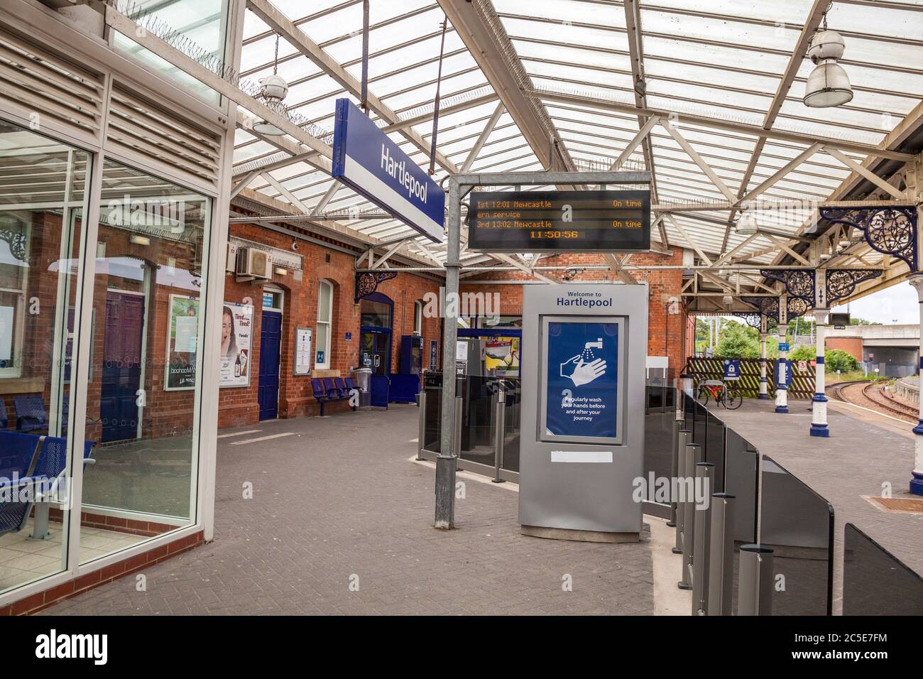 The Railway Station at Hartlepool, England, UK Stock Photo - Alamy
