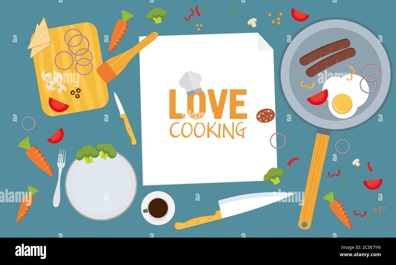 Cooking poster design. Vector illustration Stock Vector Image & Art - Alamy