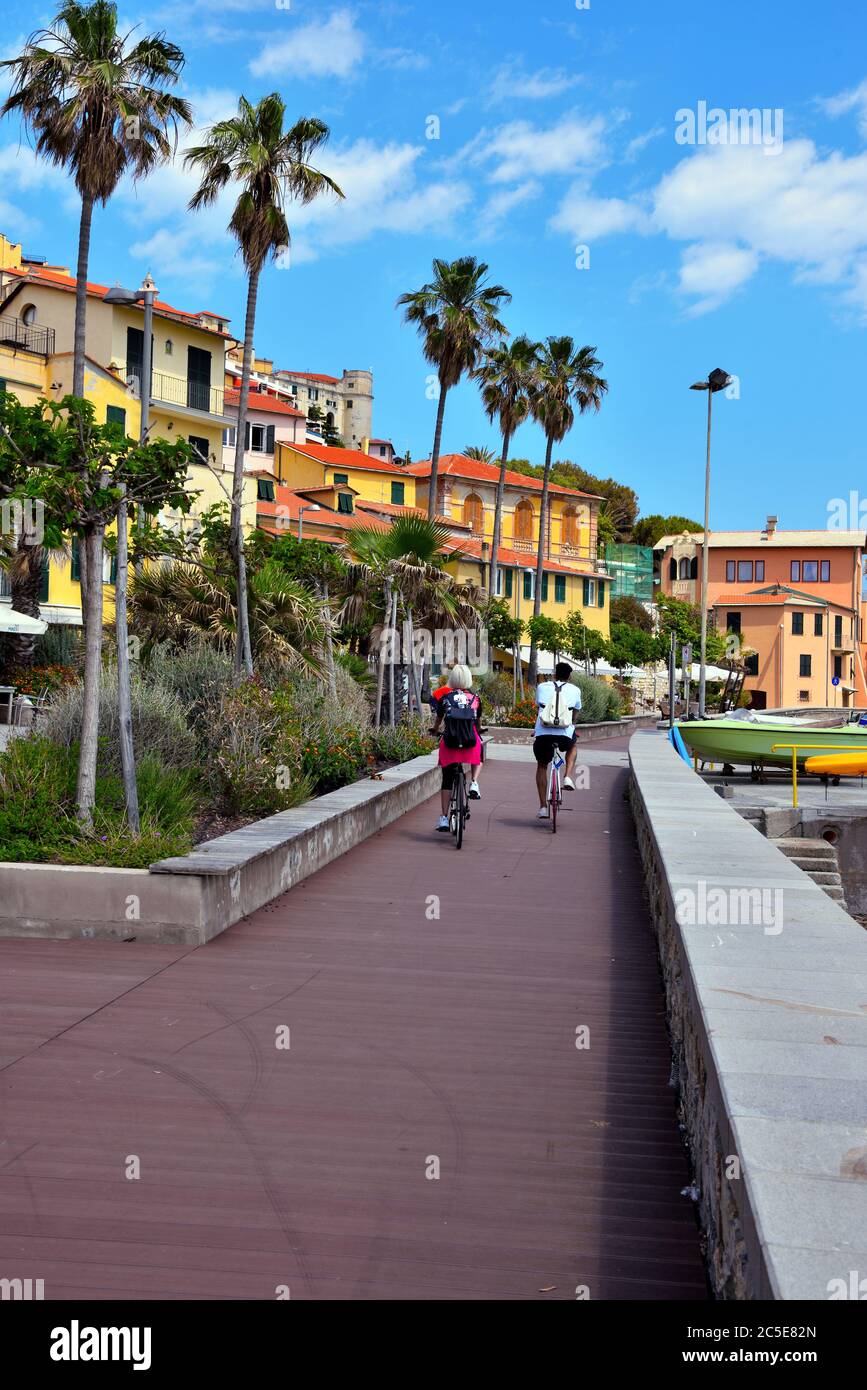 sea promenade of Imperia porto Maurizio Italy Stock Photo - Alamy