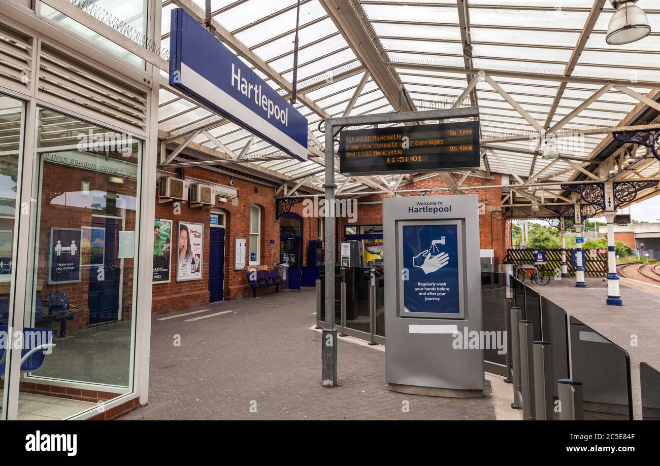 The Railway Station at Hartlepool, England, UK Stock Photo - Alamy