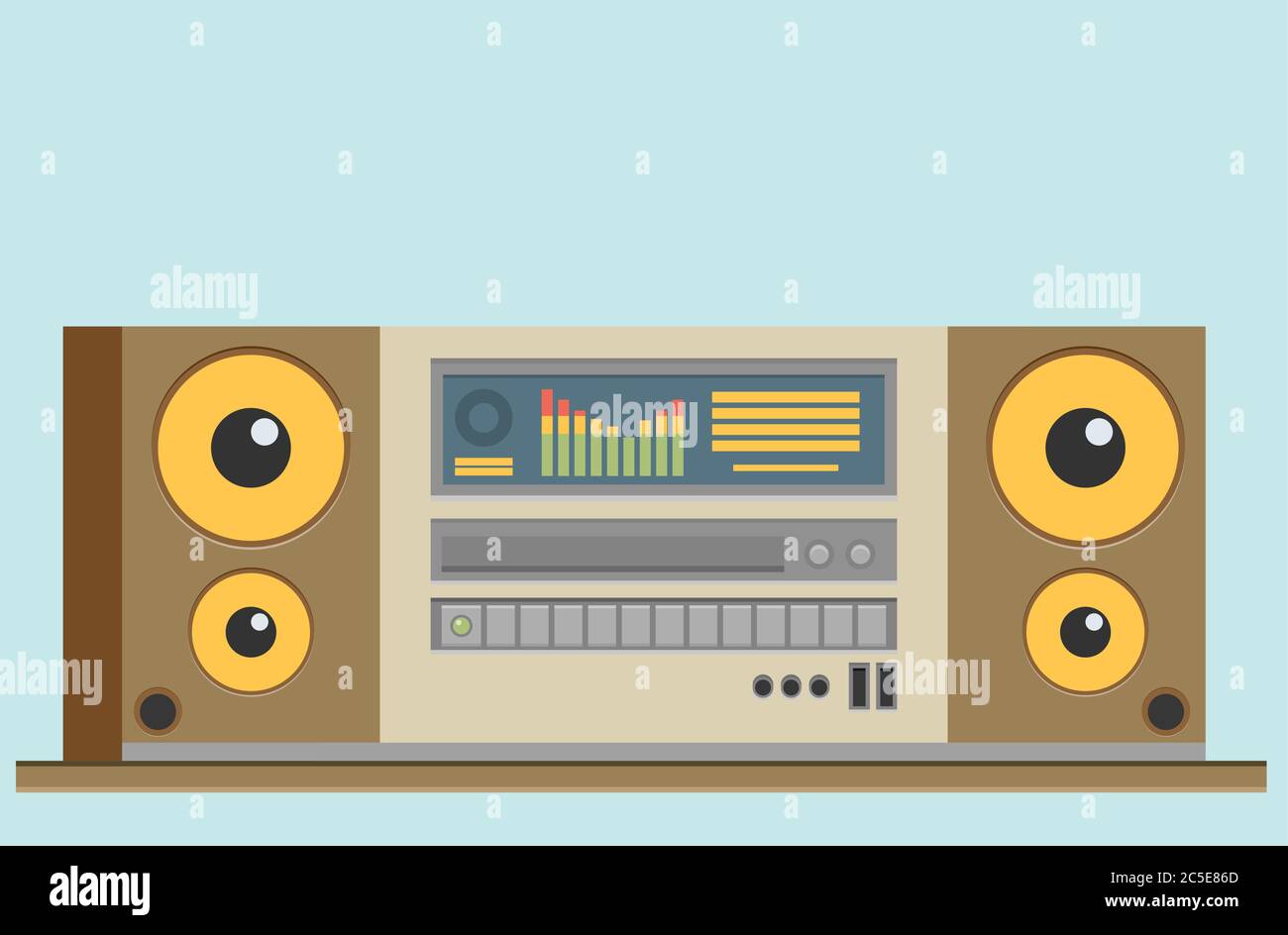 Audio column vector vectors Stock Vector Images - Alamy