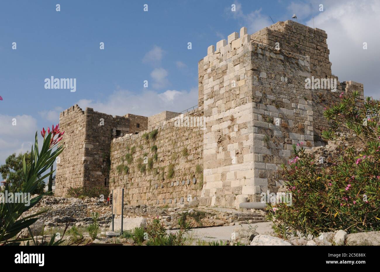 Lebanon: The historic village Byblos with the castle has an old history ...