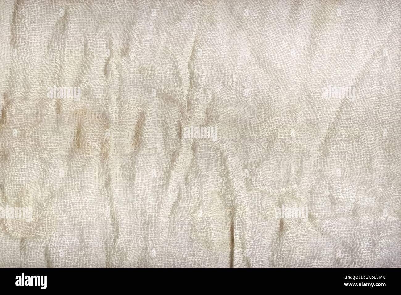 Texture textile cotton fabric. Dirty white cloth, detailed shot ...