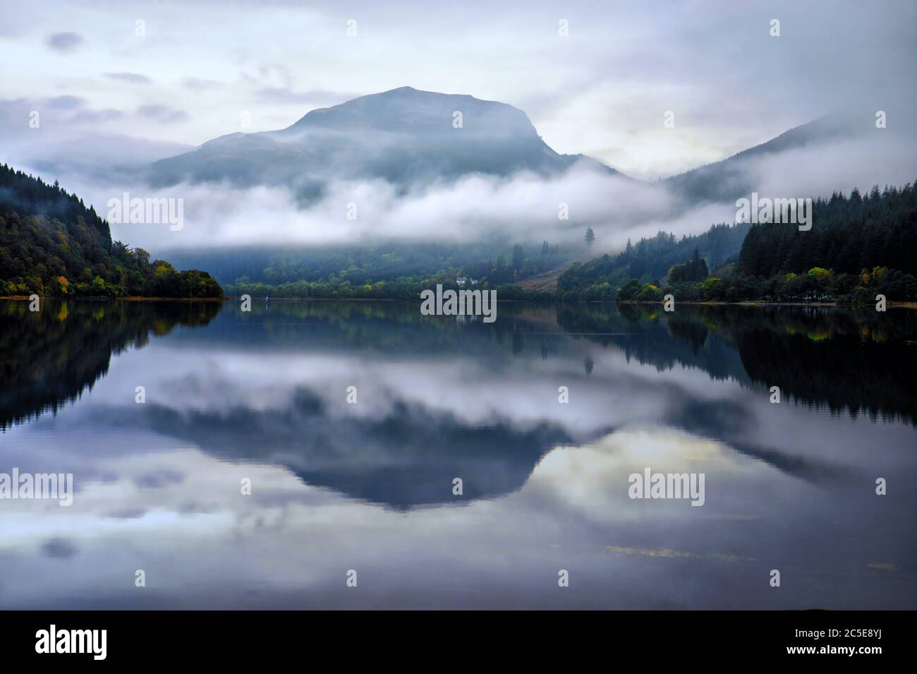 Dawn light, Loch Lubnaig Stock Photo - Alamy