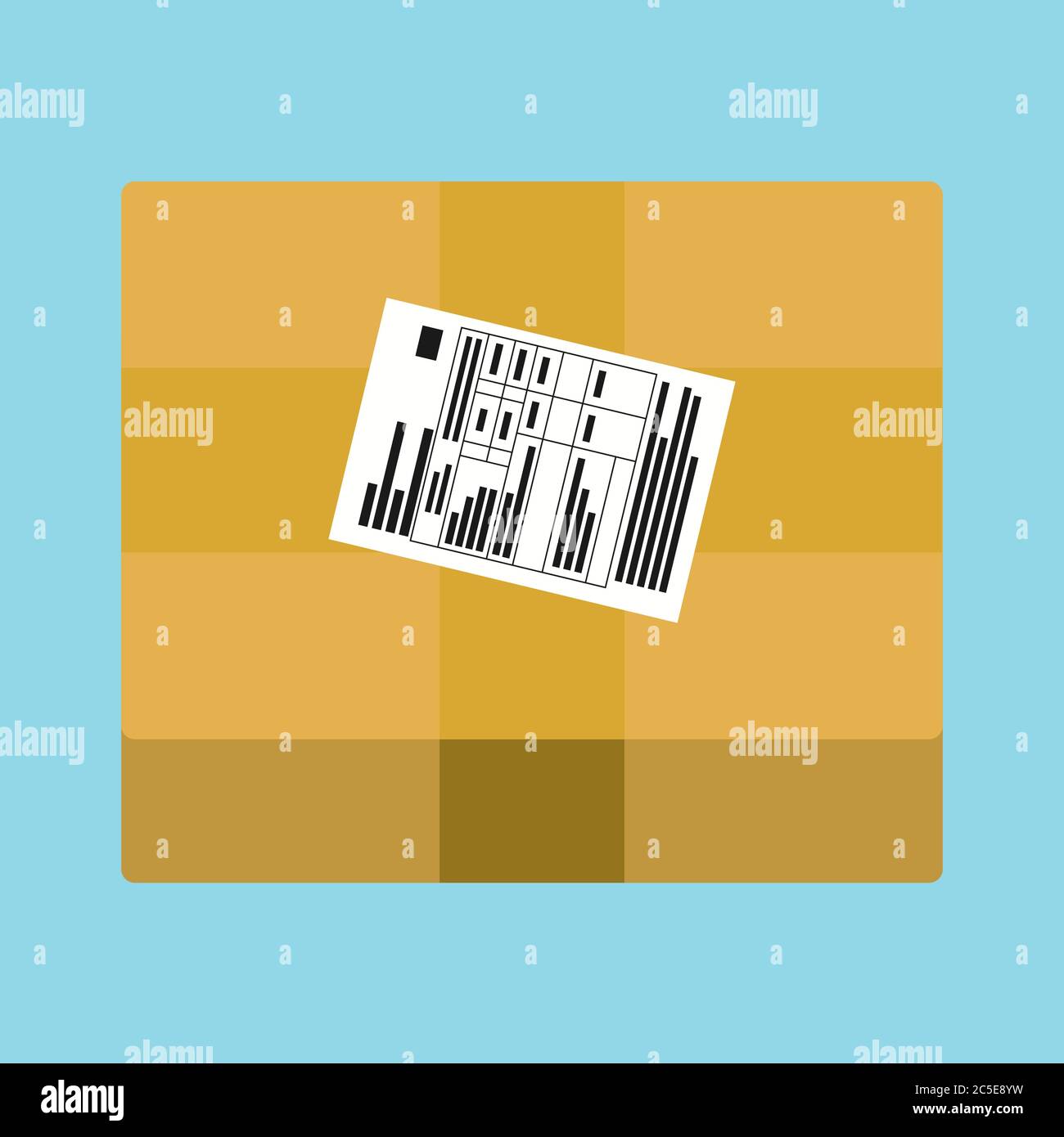 Flat vector post package Stock Vector Image & Art - Alamy