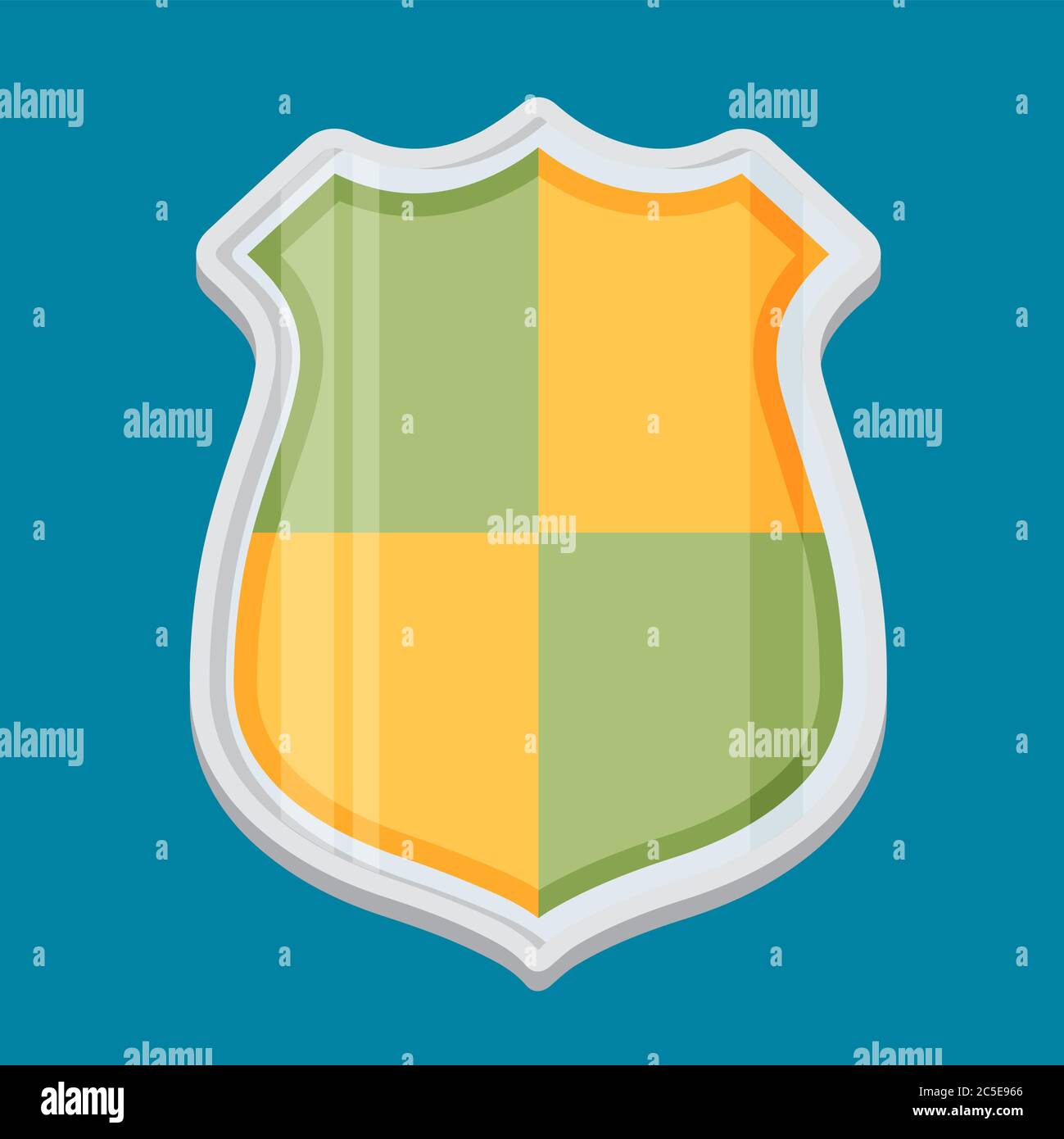 Shield illustration. Flat vector Stock Vector Image & Art - Alamy